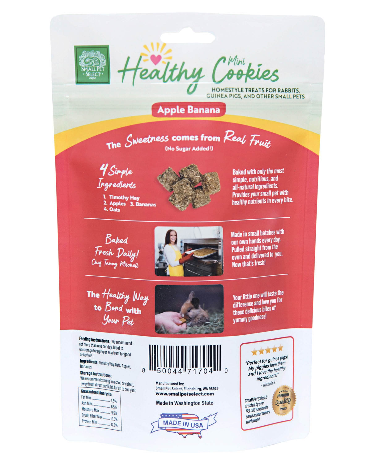 Healthy Snacker Mini Cookies - 100% All-Natural - Small Pet Select U.S.