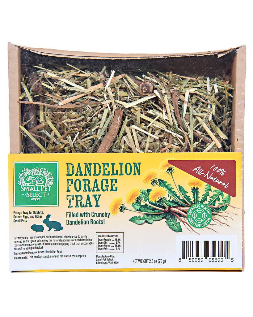 Dandelion Forage Tray 70g - Natural & Healthy Small Pet Treats – Small ...