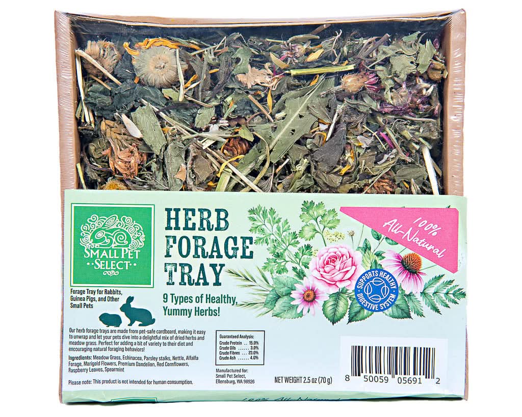 Herbal Forage Tray 70g - Natural & Nutritious Small Pet Treat – Small ...