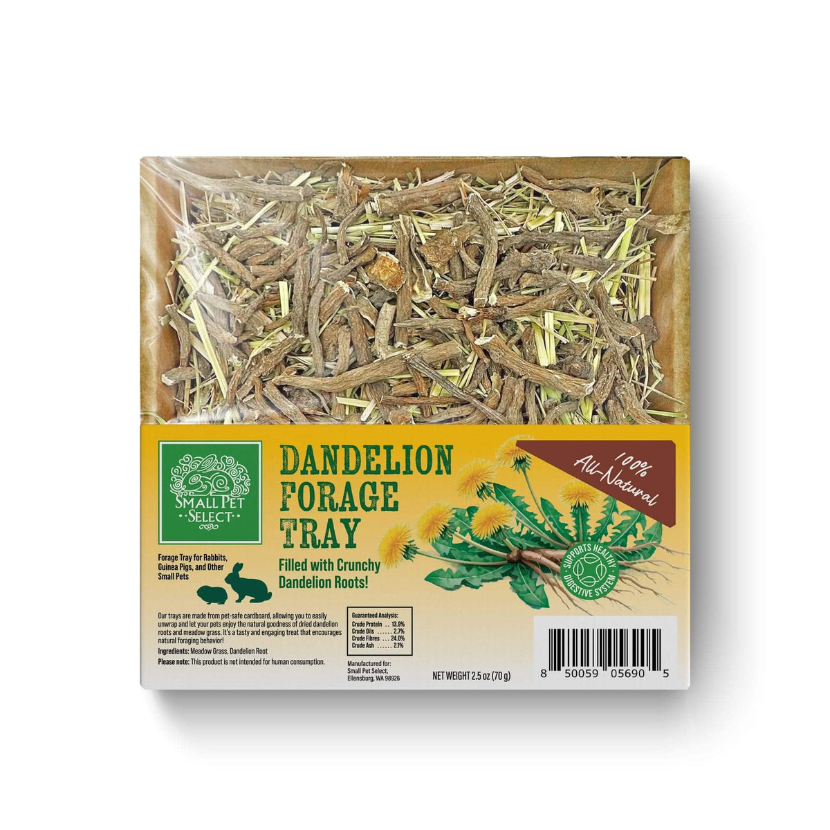Dandelion Forage Tray – Dental & Digestive Treats for Small Pets ...