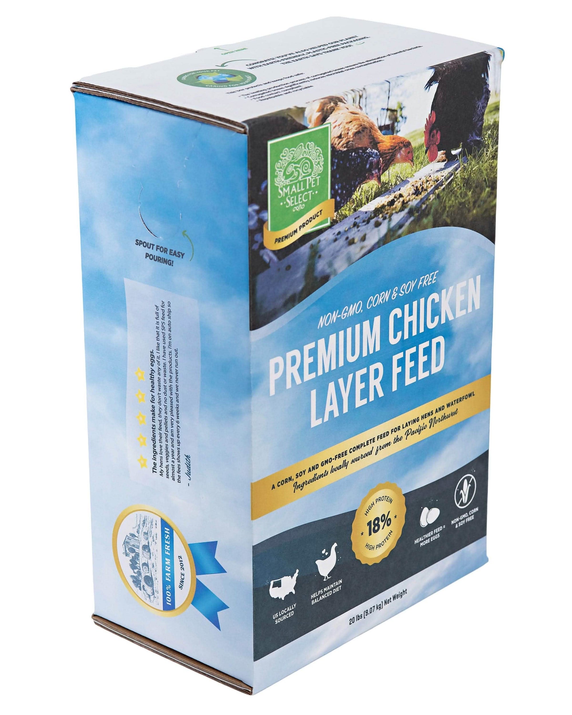 Chicken Layer Feed - Corn-Free, Soy-Free, Non-GMO - Small Pet Select U.S.