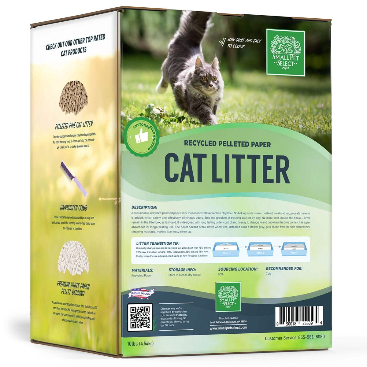 Recycled Pelleted Paper Cat Litter - Small Pet Select U.S.