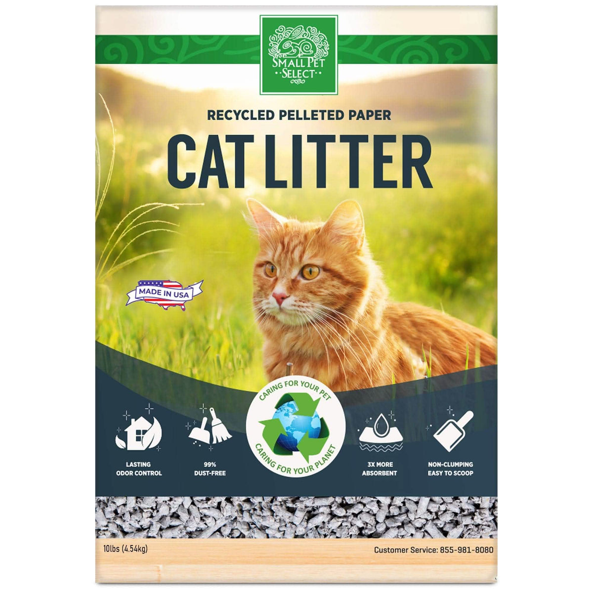 Recycled Pelleted Paper Cat Litter - Small Pet Select U.S.