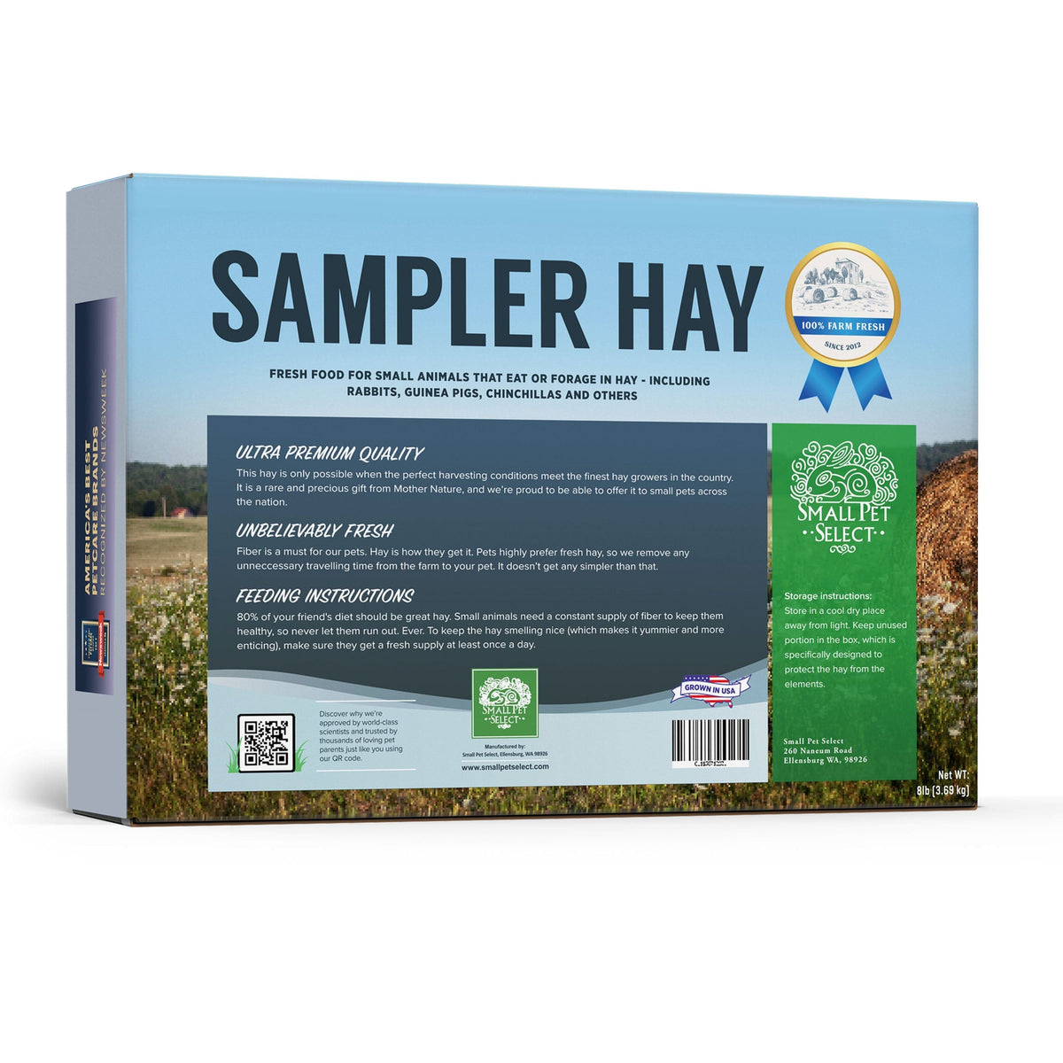 Sampler Hay Box - Great for Diet Variety! - Small Pet Select U.S.